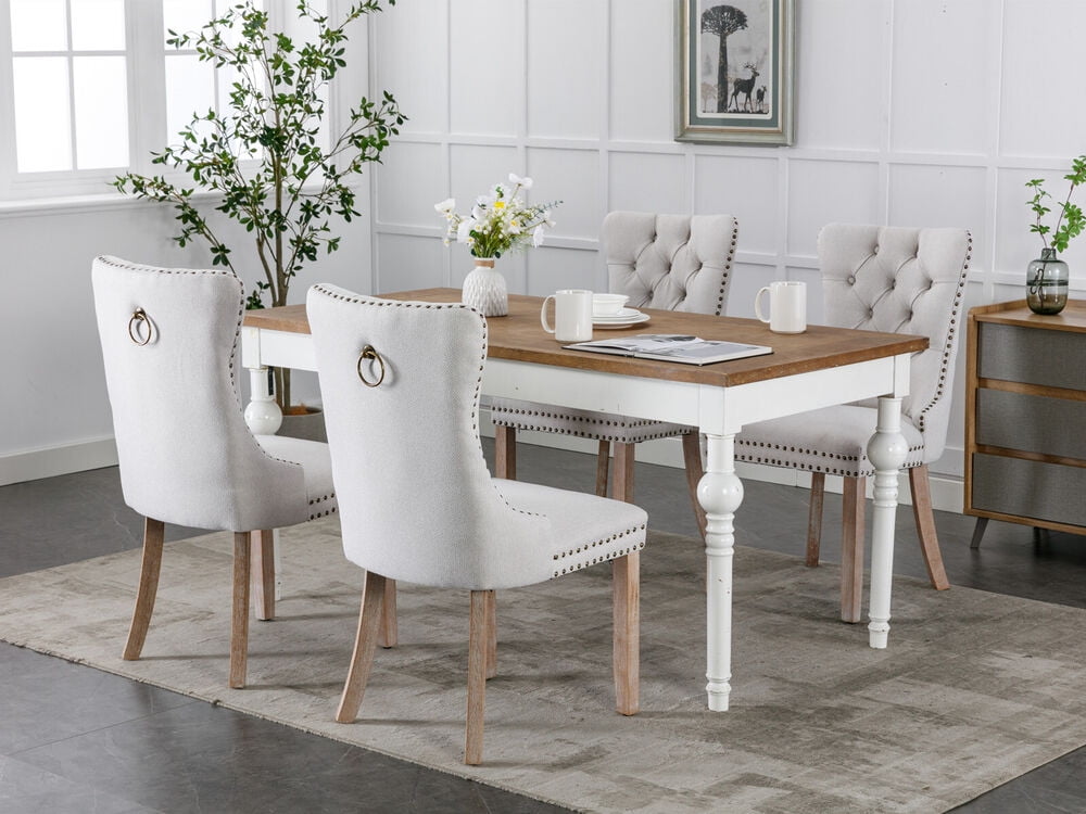Dining Chairs Designer Chairs Wooden Velvet Upholstered High-End Tufted ...