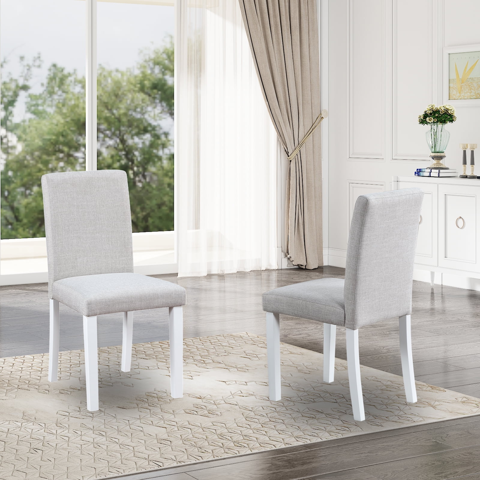 Dining Chairs Only, Dining Chairs set for 4, Kitchen Chair with Padded ...