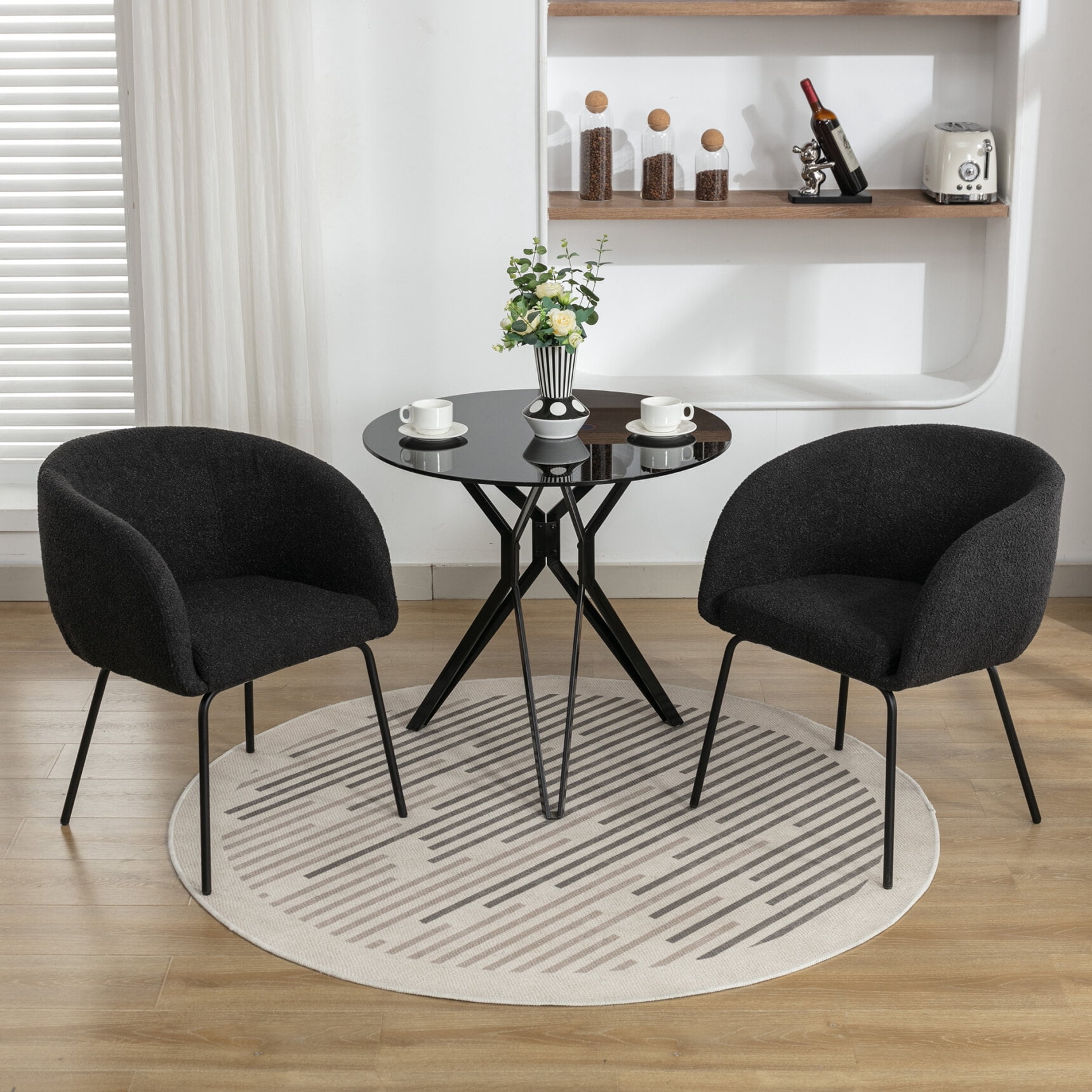 Dining Chairs Set of 2 with Soft Seat Cushion, Kitchen & Dining Room ...