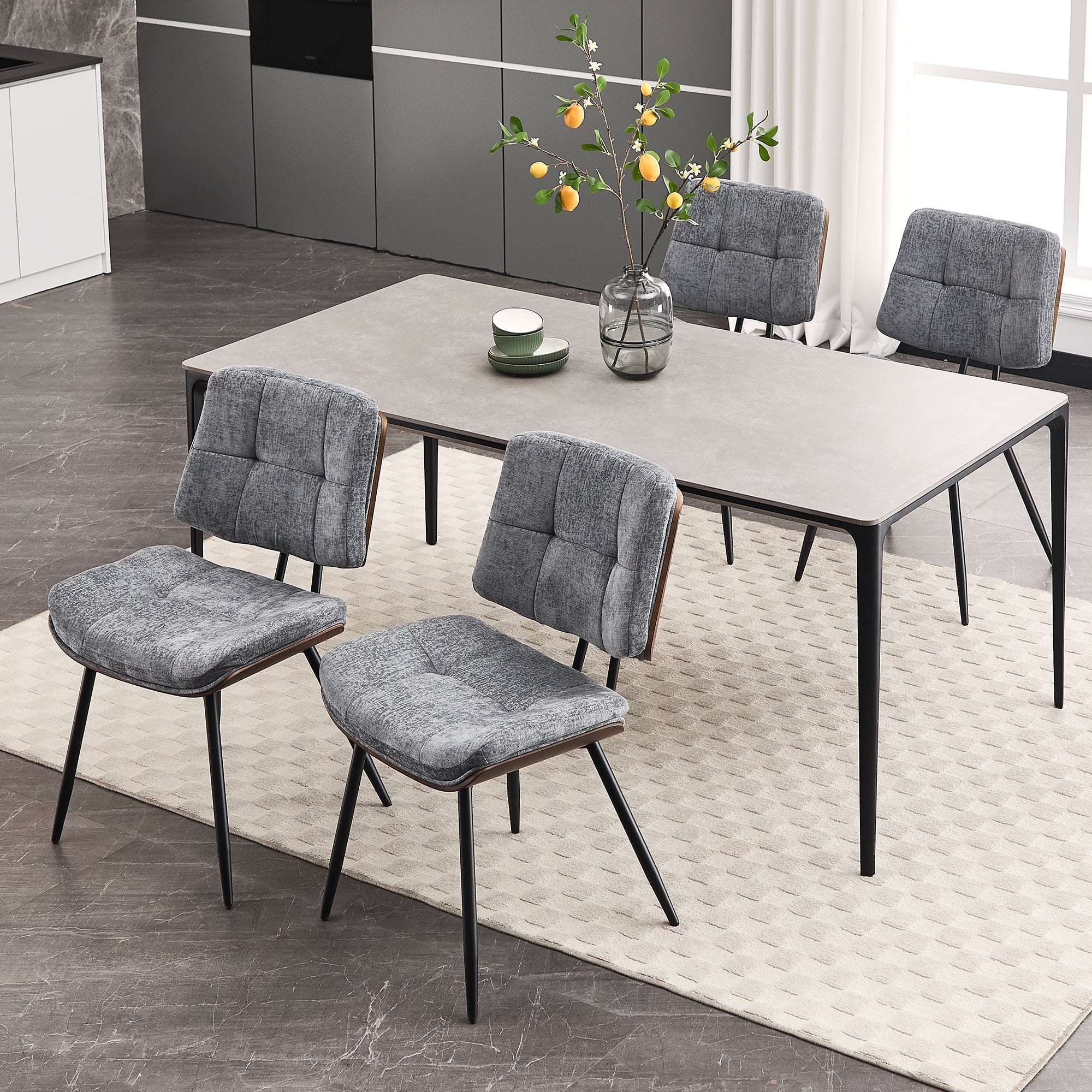 Dining Chairs Set of 4, Mid-Century Modern Kitchen & Dining Chairs ...