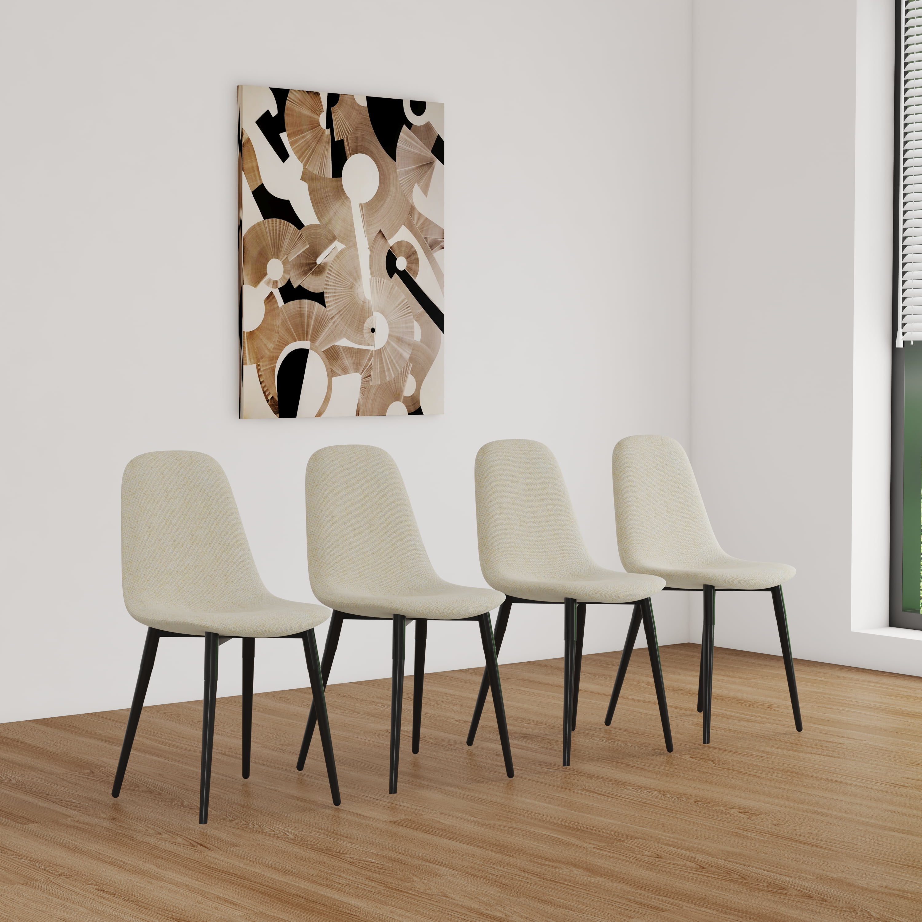 Dining Chairs Set of 4, Modern 4-Piece Side Chairs Accent Chairs with ...