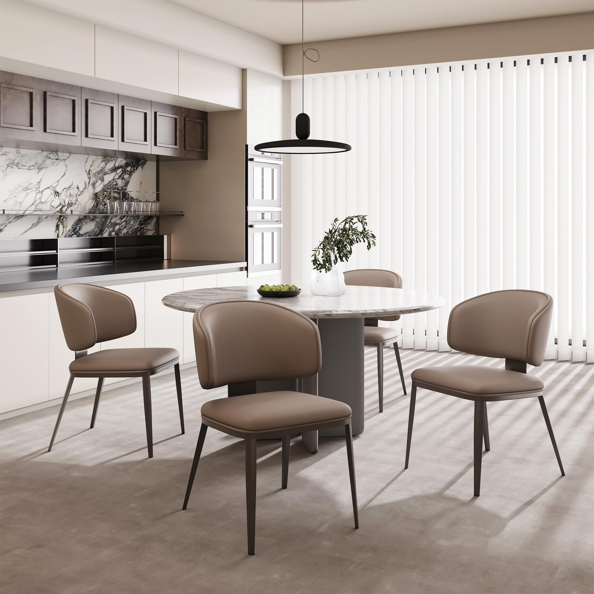 Dining Chairs Set of 4 Modern High Backrest Comfortable, Fashion ...