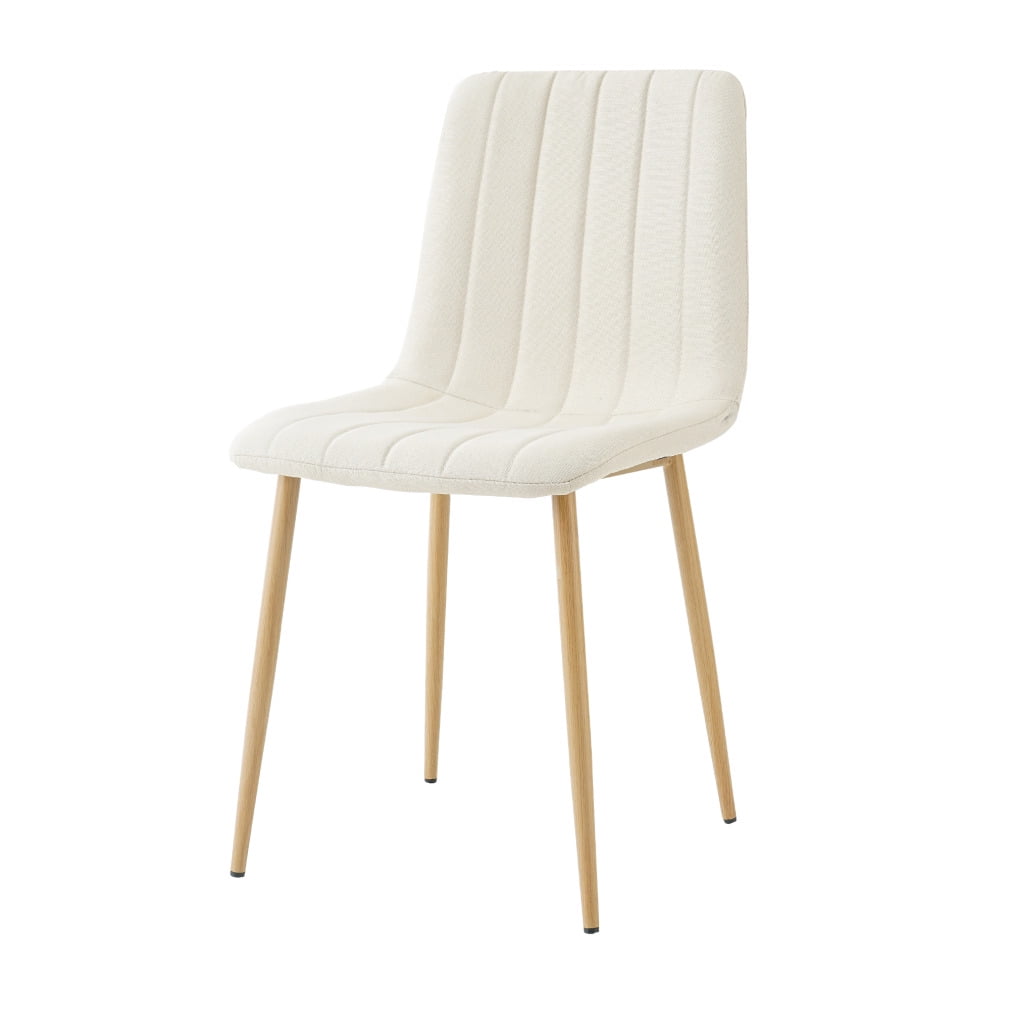 Dining Chairs Set of 4, Modern Linen Kitchen Dining Room Chairs with ...