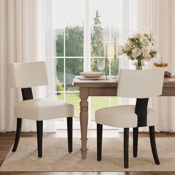 Dining Chairs Set of 2,Modern Kitchen Table Chairs with Wood Legs ...