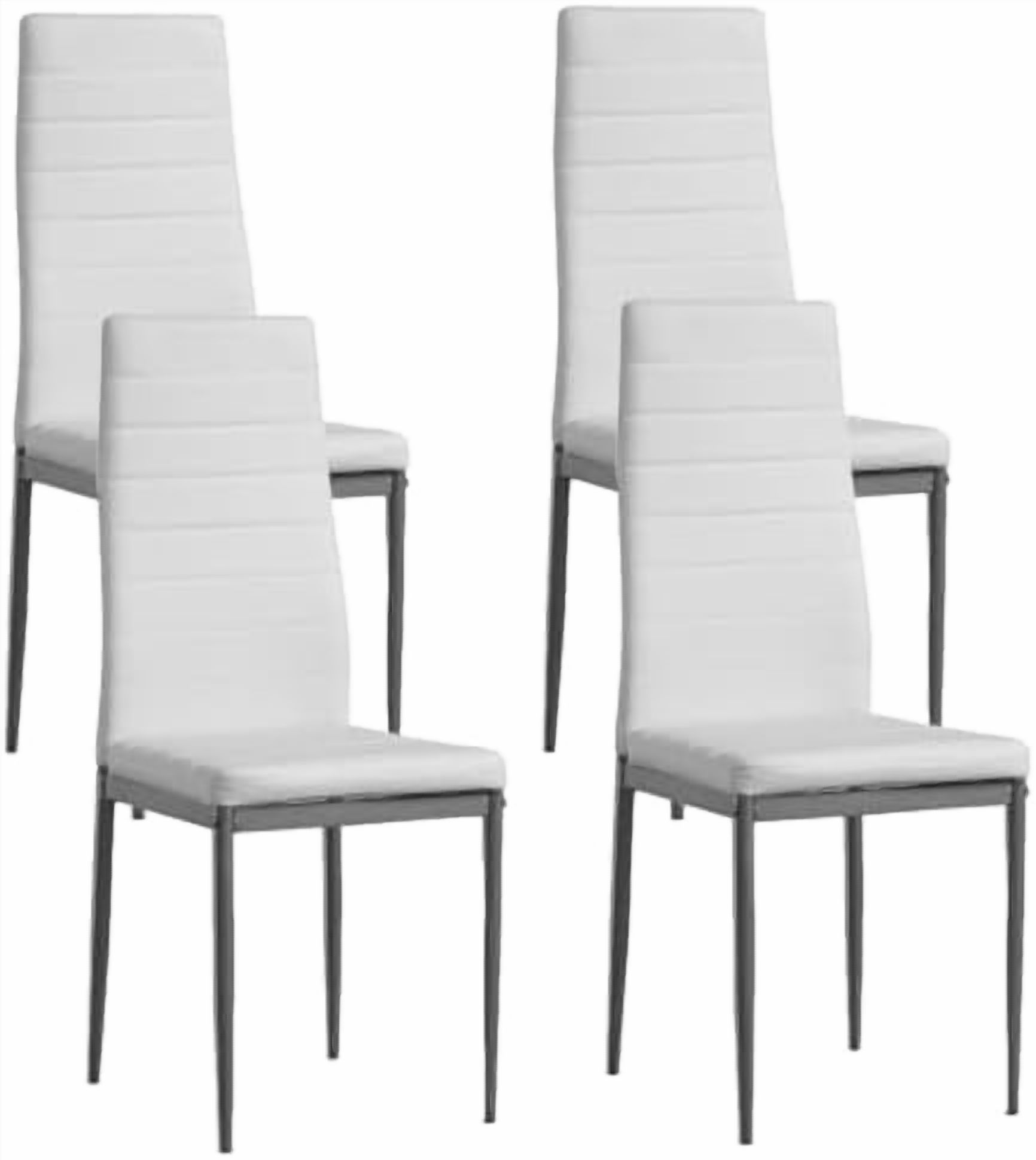 Dining Chairs Set of 4, Kitchen Chairs for Dining Room Chairs, PU ...