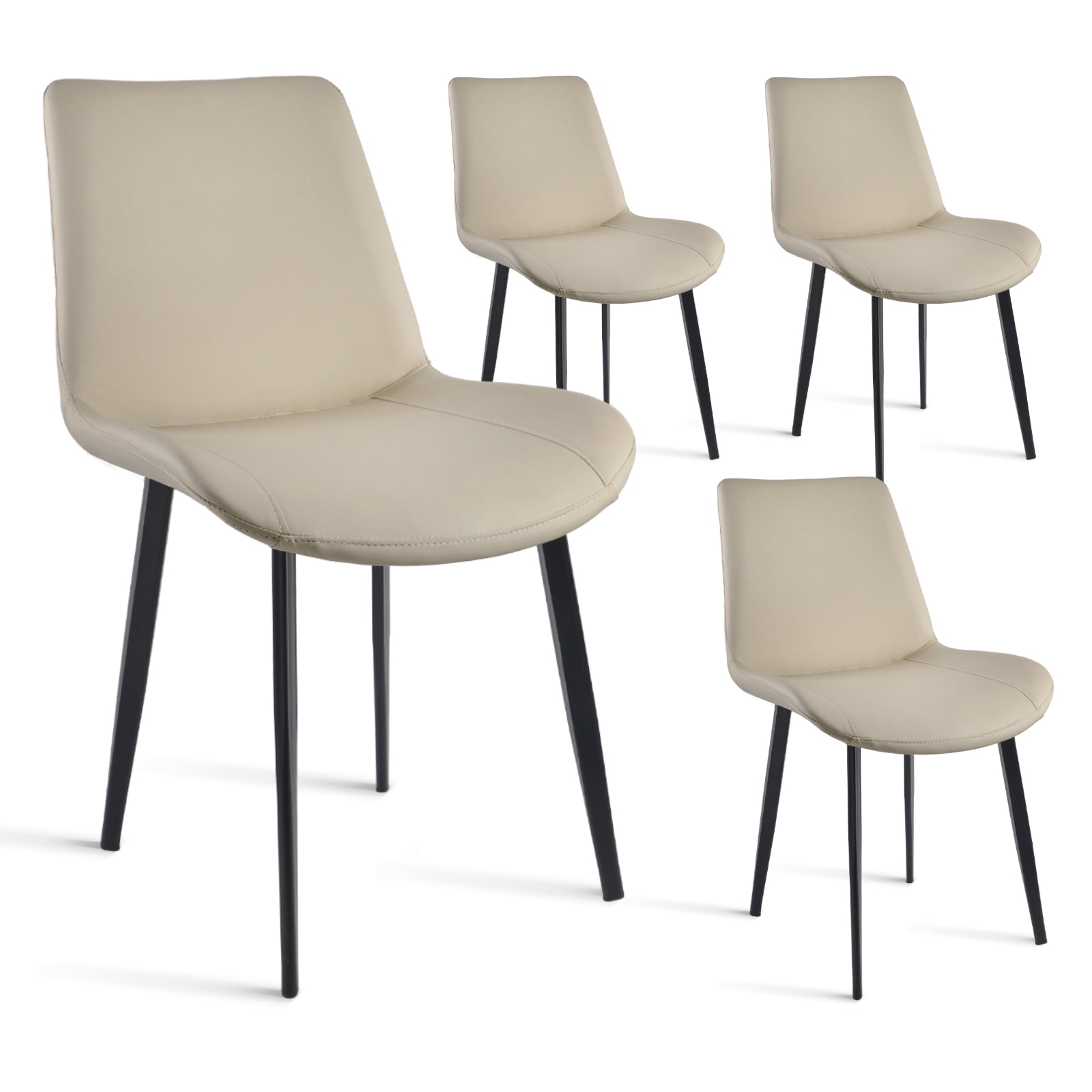 Dining Chairs Set of 4, Modern Kitchen Dining Room Chairs, Upholstered ...