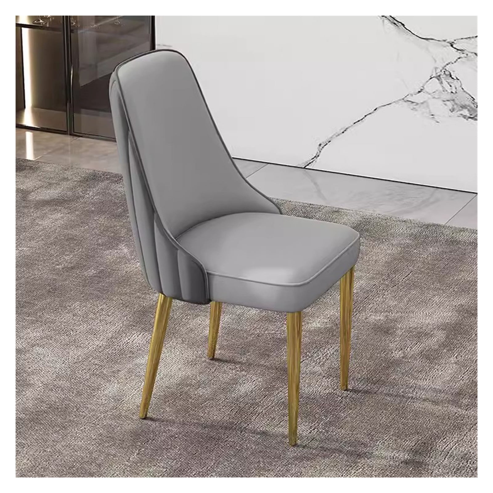 Dining Chairs Upholstered Mid Century Modern Kitchen Chairs Armless ...