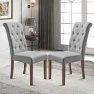 FDW Dining Chairs Set Of 4 Beige Elegant Design Modern Fabric ...