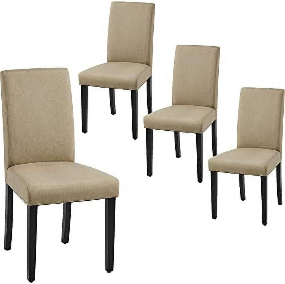 Dining Chairs Urban Style Fabric Parson Chairs with Solid Wood Legs ...