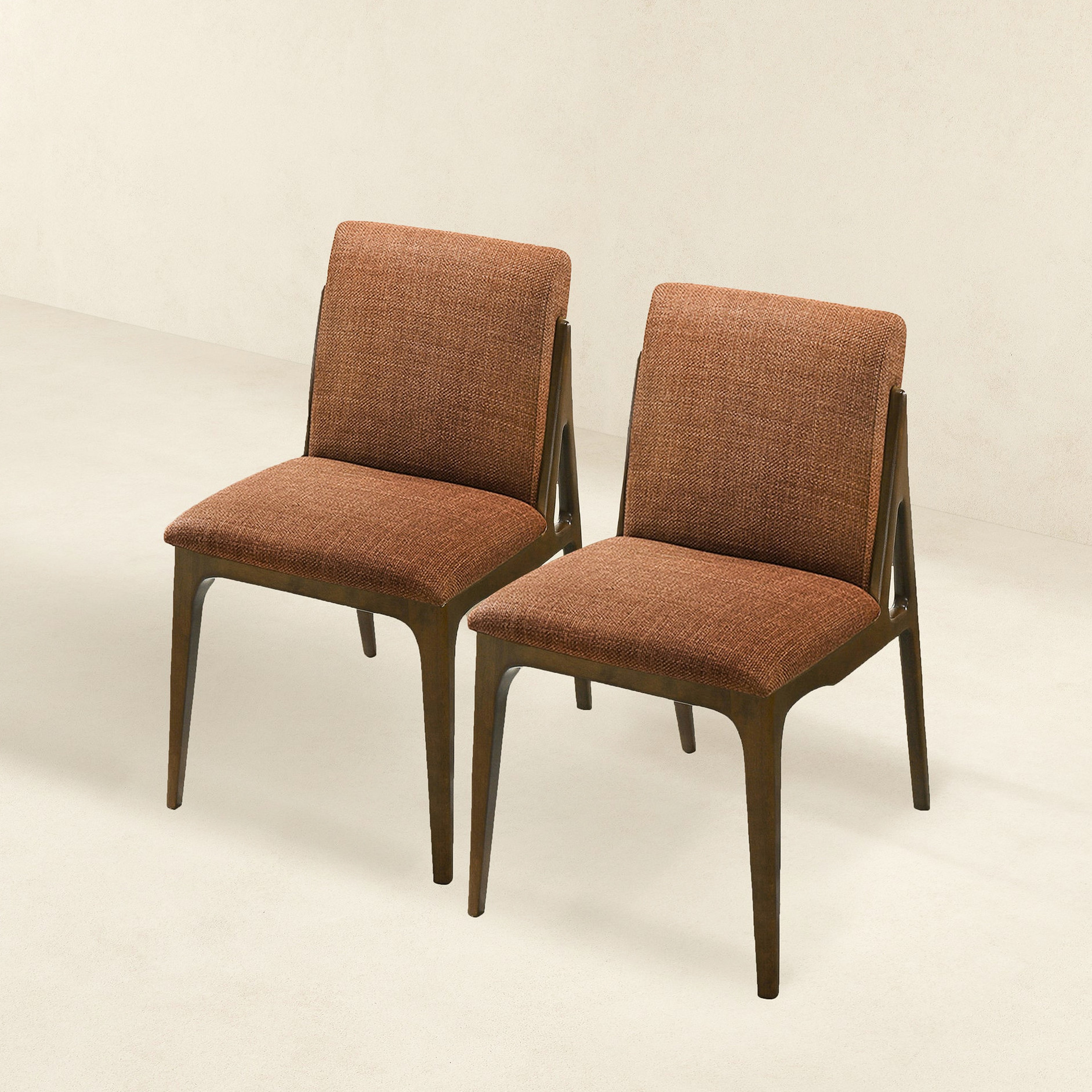Dining Chairs in Orange Fabric | Ensure a Luxury and Comfortable Dining ...