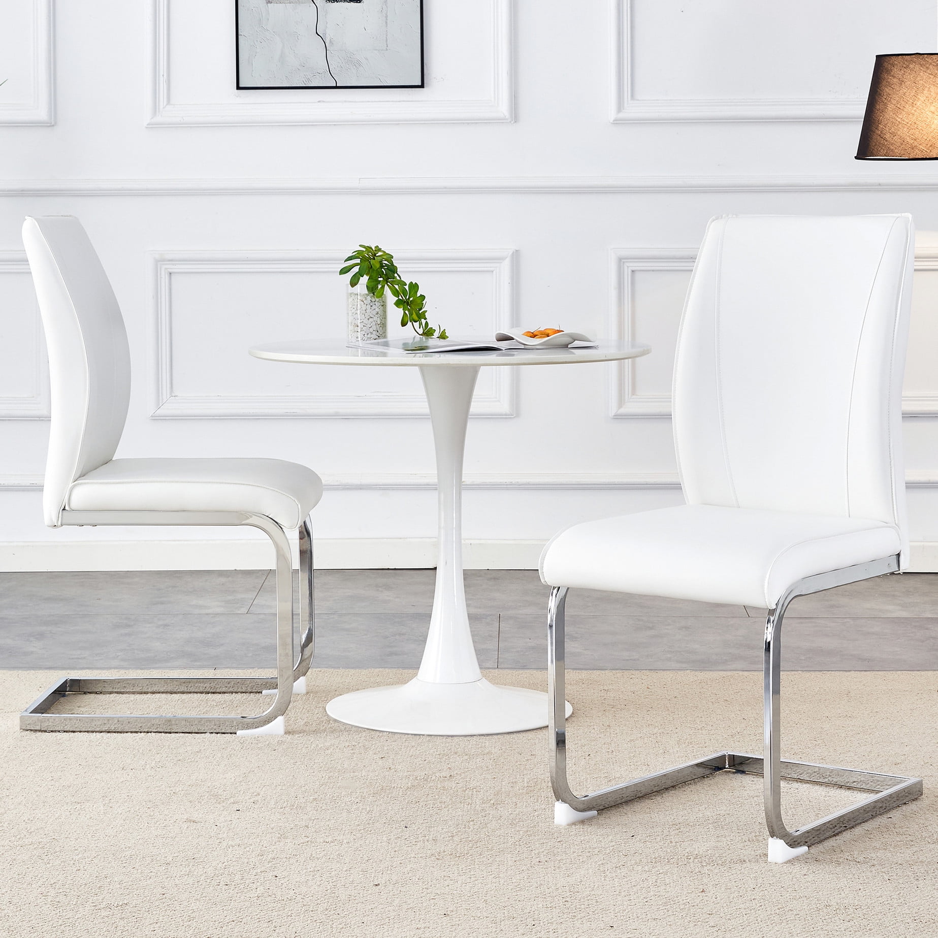 Dining Chairs with Arched Legs | Simple Design for Dining Space | Soft ...