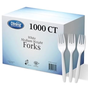 DDI 2282394 White Medium Weight Fork 1000-Pack - Walmart.com