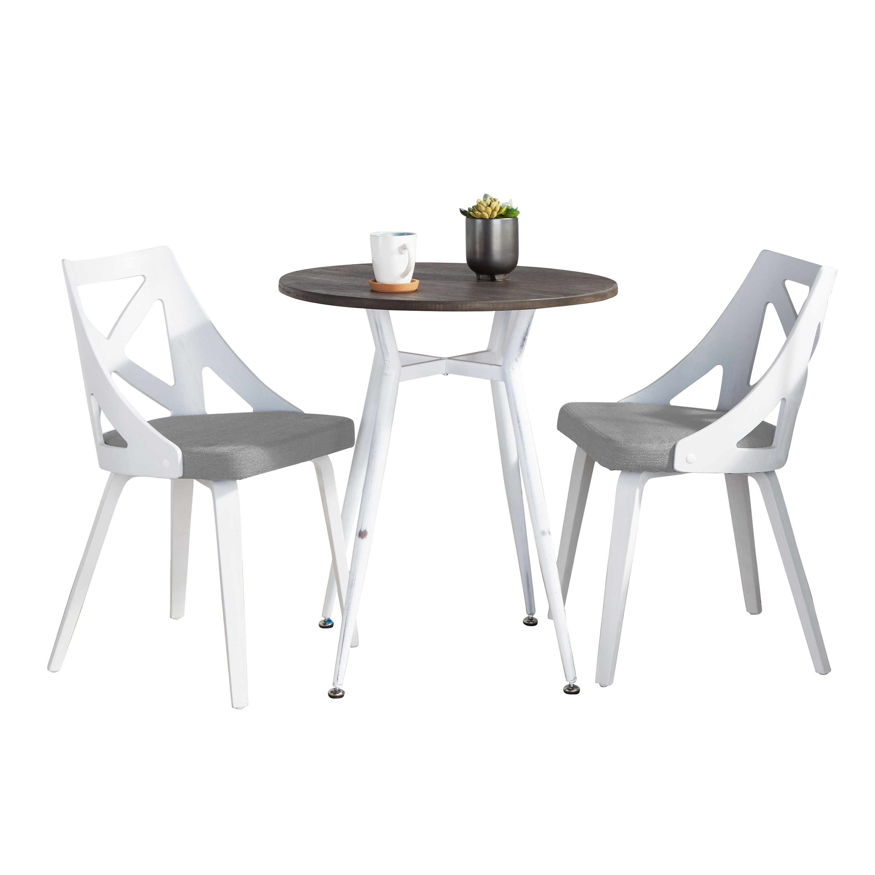 Dining And Kitchen Sets Clara-Charlotte Round Dinette Set in Vintage ...