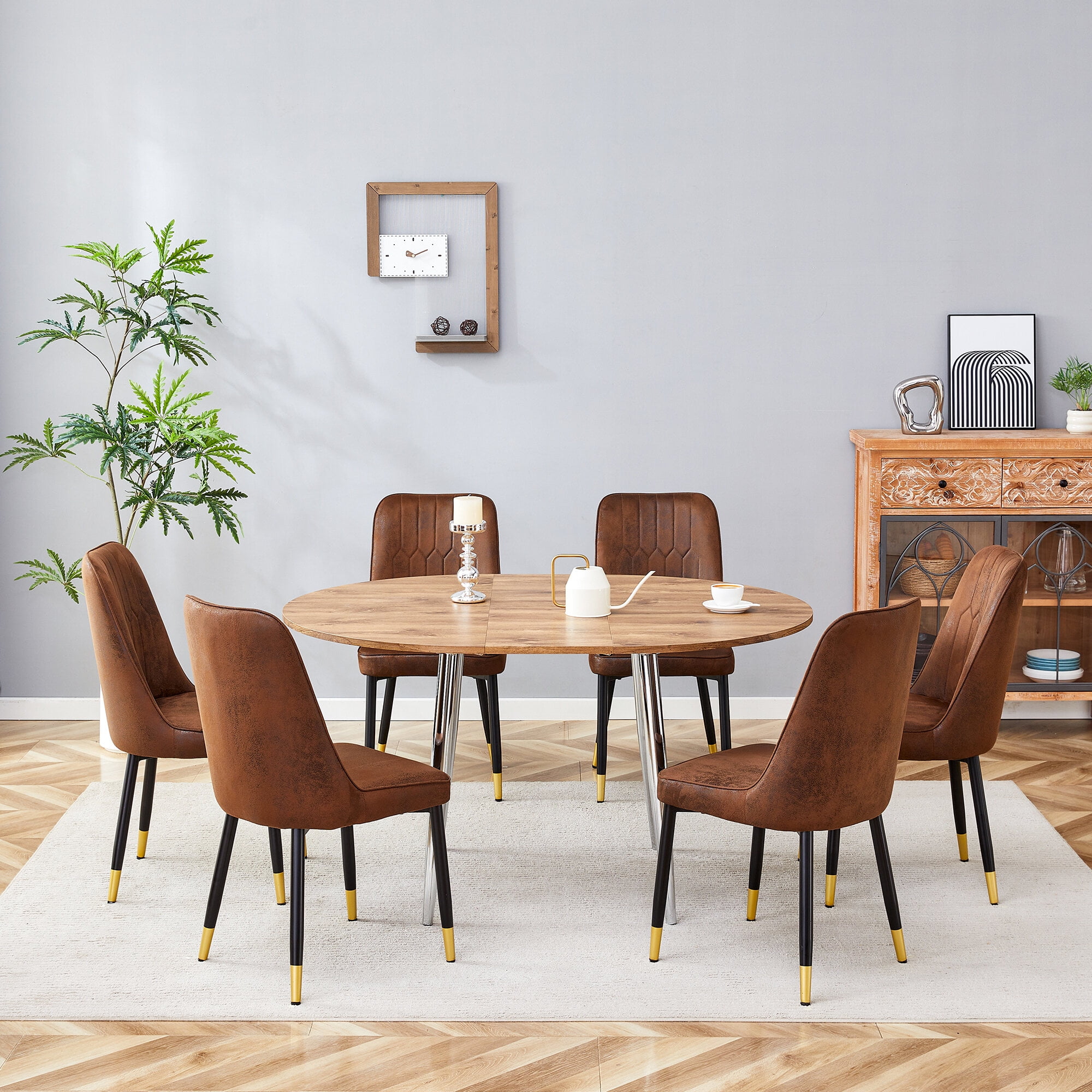 Dining And Kitchen Sets Table and chair set.With a clever Expandable ...