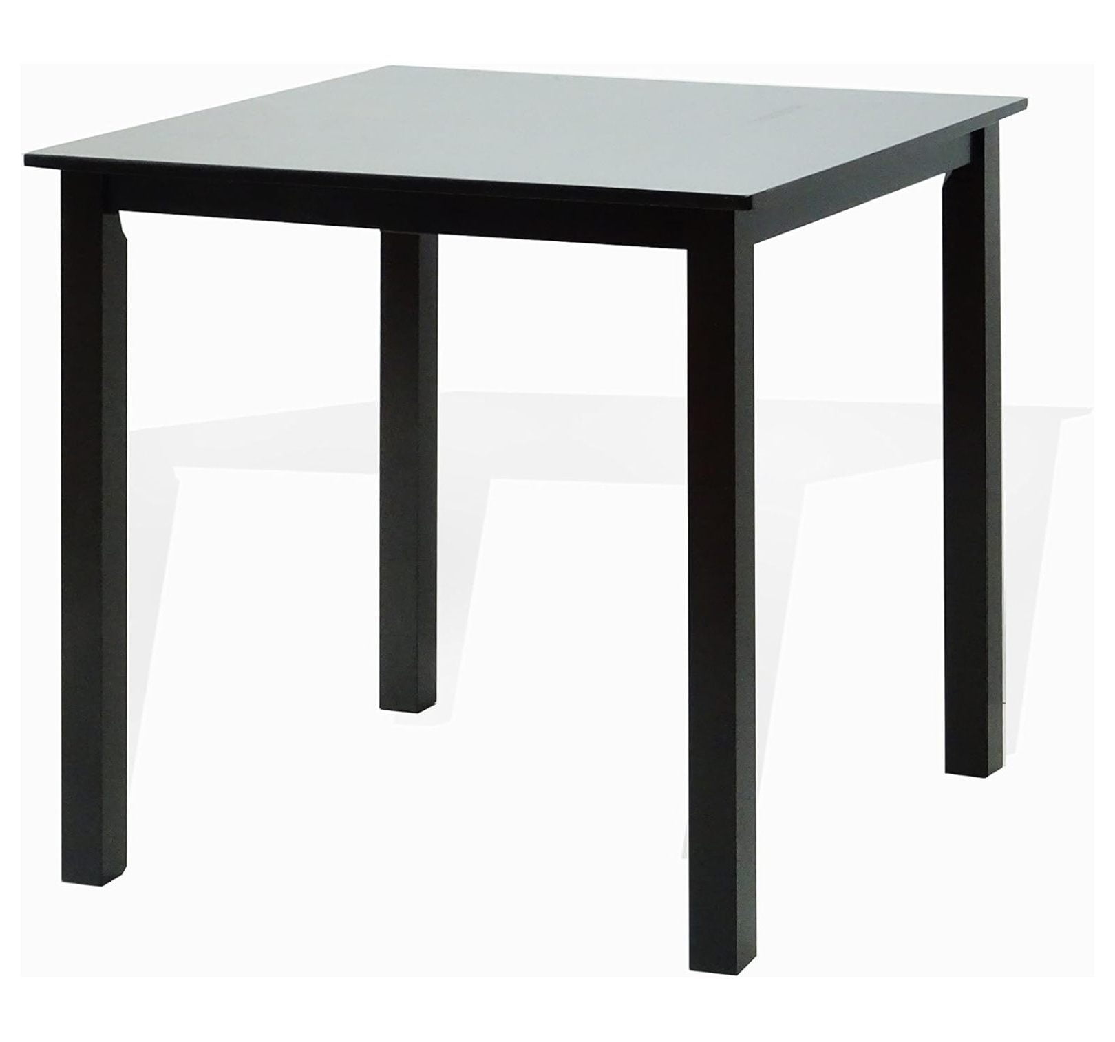 Dining Kitchen Square Table Classic Modern Wooden Black Espresso Finish ...