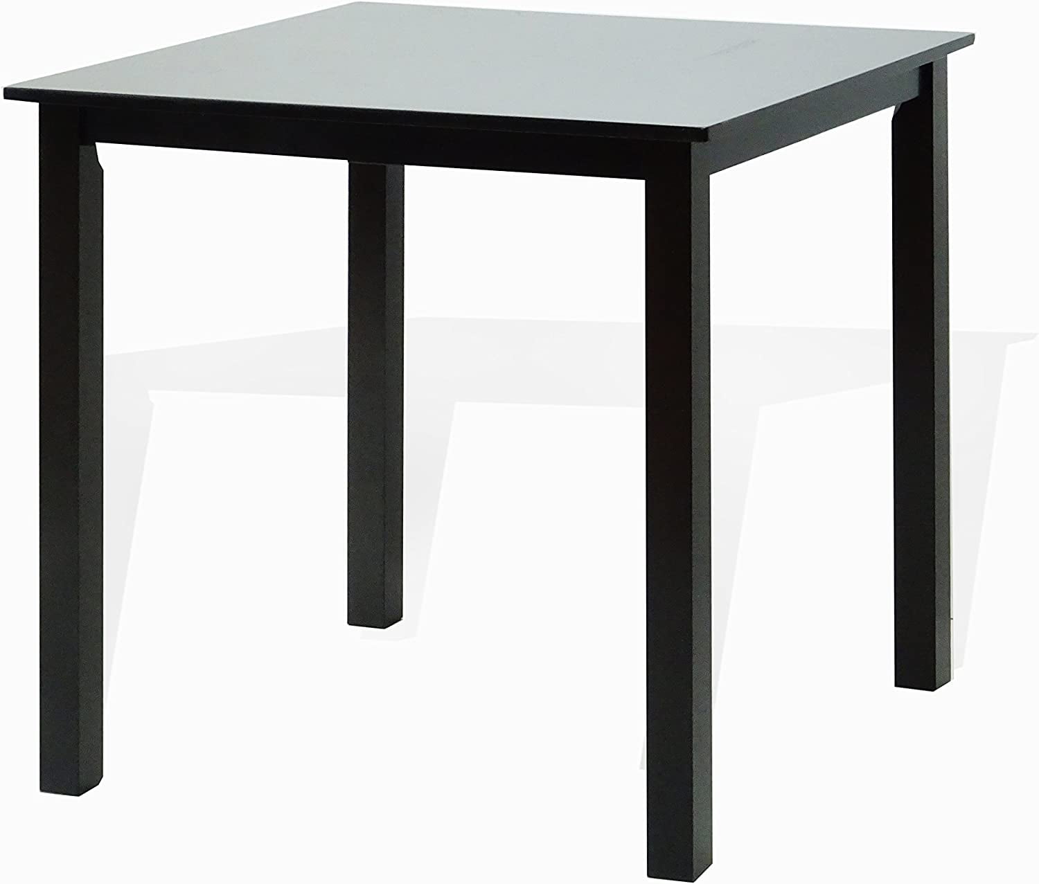 Dining Kitchen Square Table Classic Modern Wooden Black Espresso Finish ...