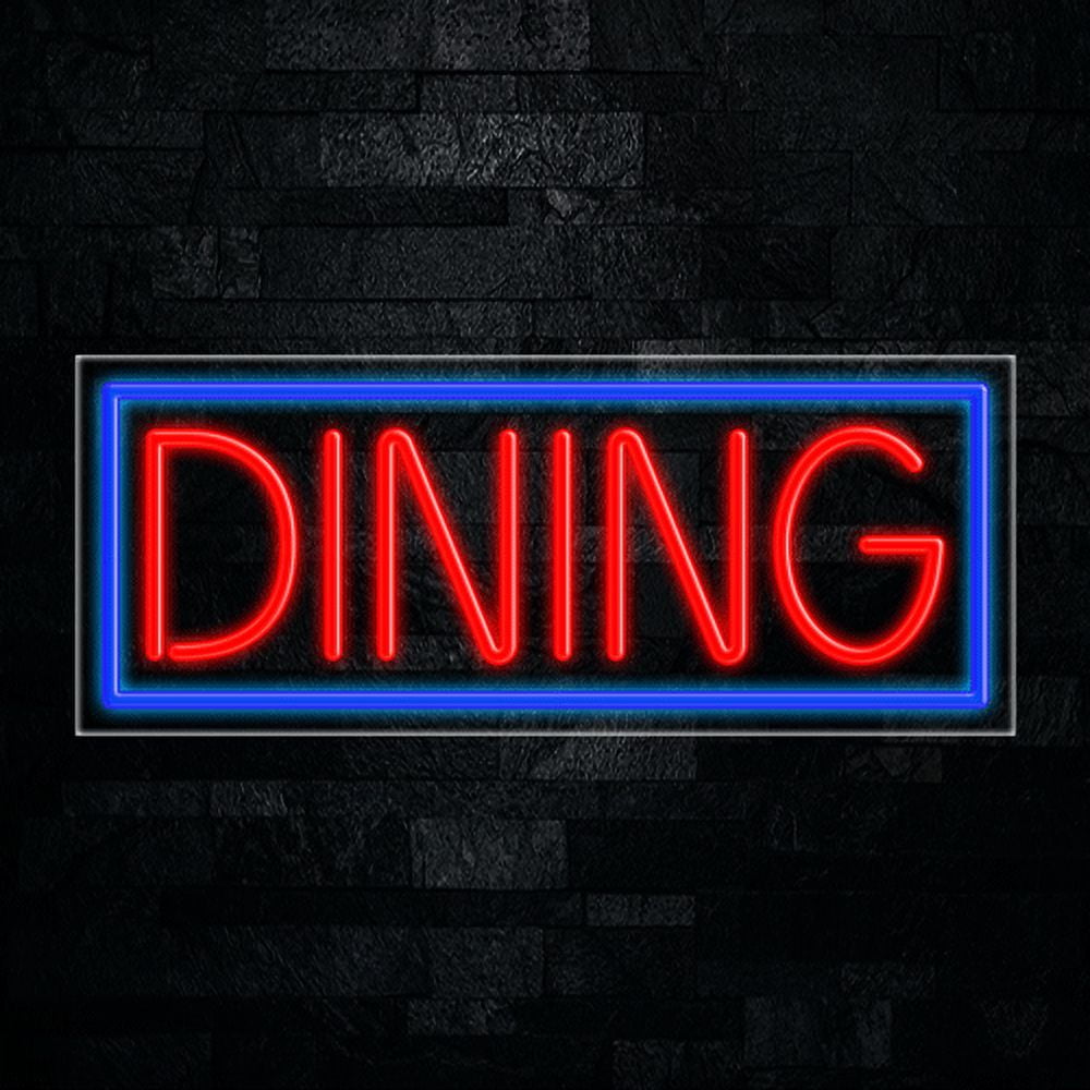 Dining LED Neon Sign 30"L x 12"H #31379 - Walmart.com