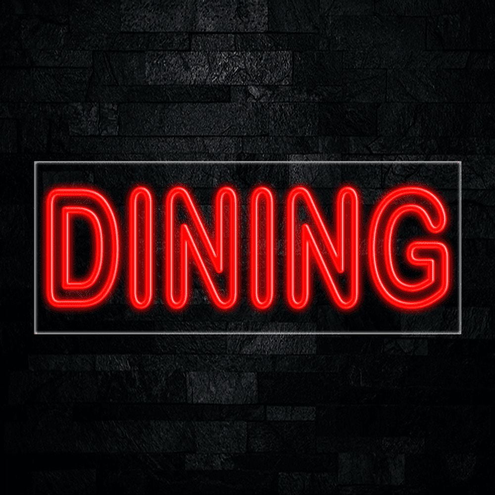 Dining LED Neon Sign 30"L x 12"H #31380 - Walmart.com