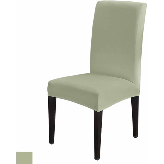 Dining Room Chair Covers, Sage Green Spring Stretch Parsons Chair ...