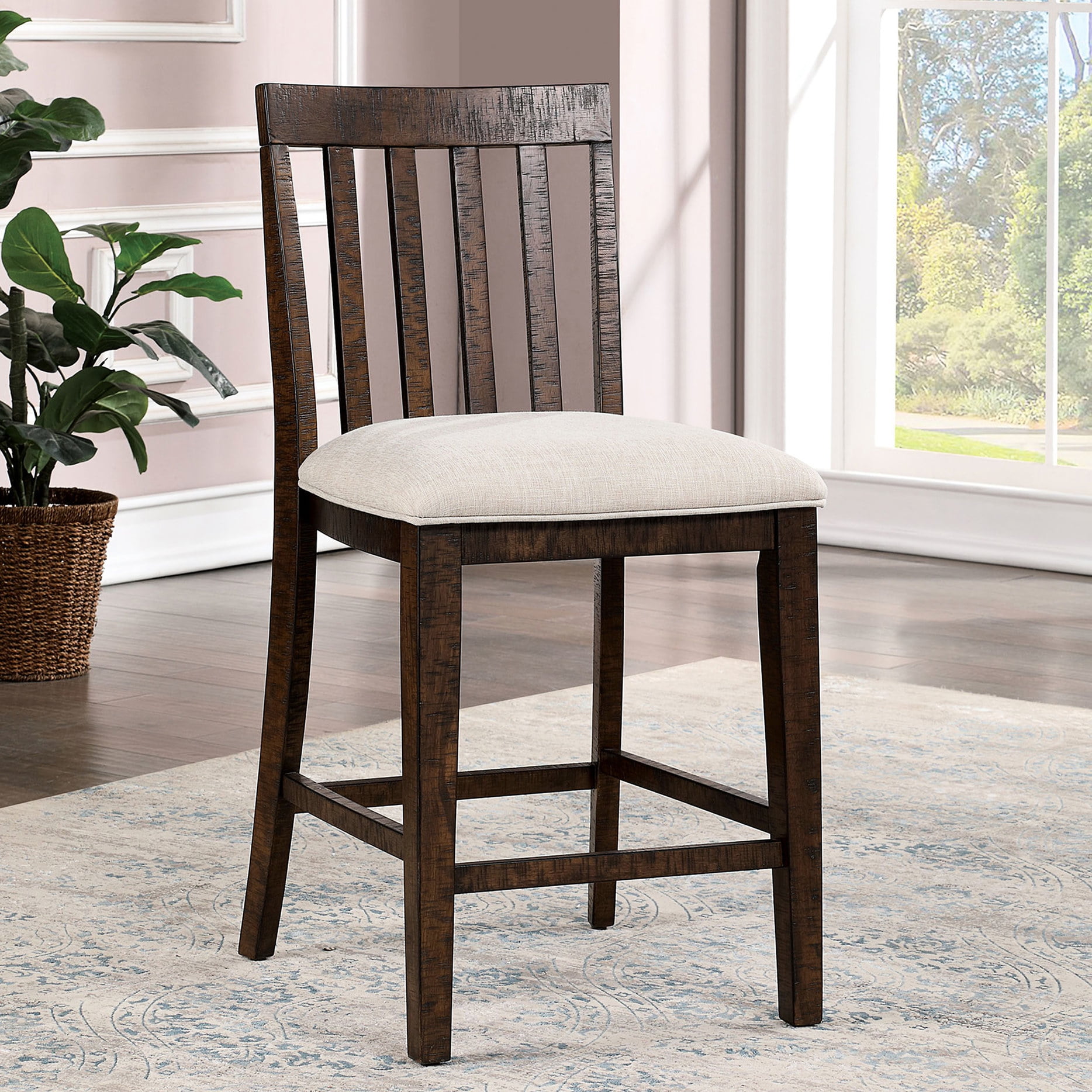 Dining Room Counter Height Seats | Rustic Transitional Design | Welt ...