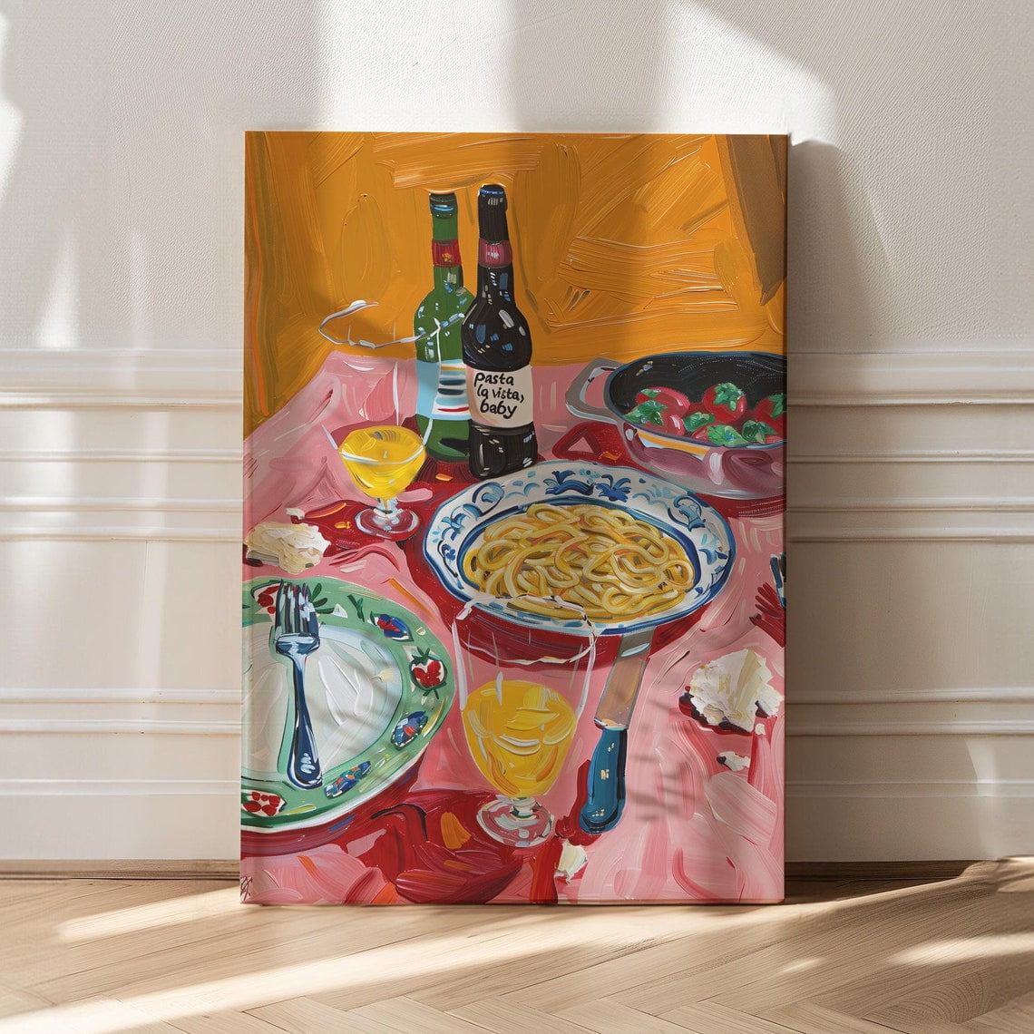 Dining Room Decor, Pasta La Vista Baby Print, Trendy Kitchen Decor ...