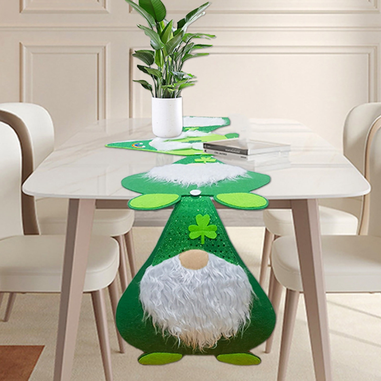 Dining Room Farm Table St. Patric Day Decorative Table Flag Old Man ...