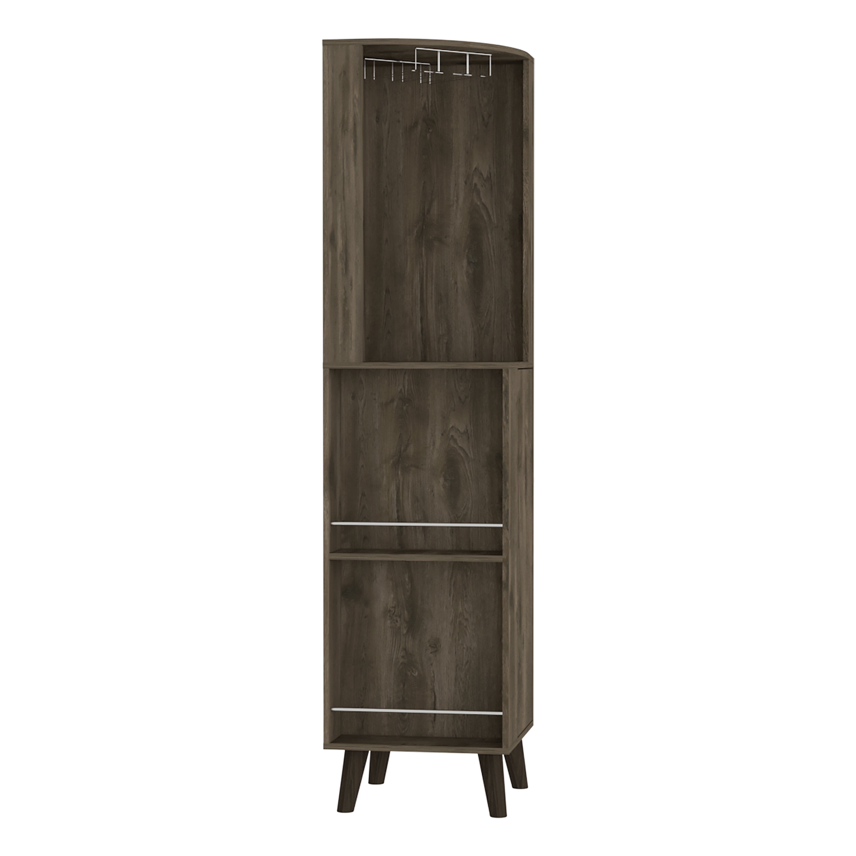 Dining Room Server Cincinatti Corner Bar Cabinet, Cup Rack, Two ...