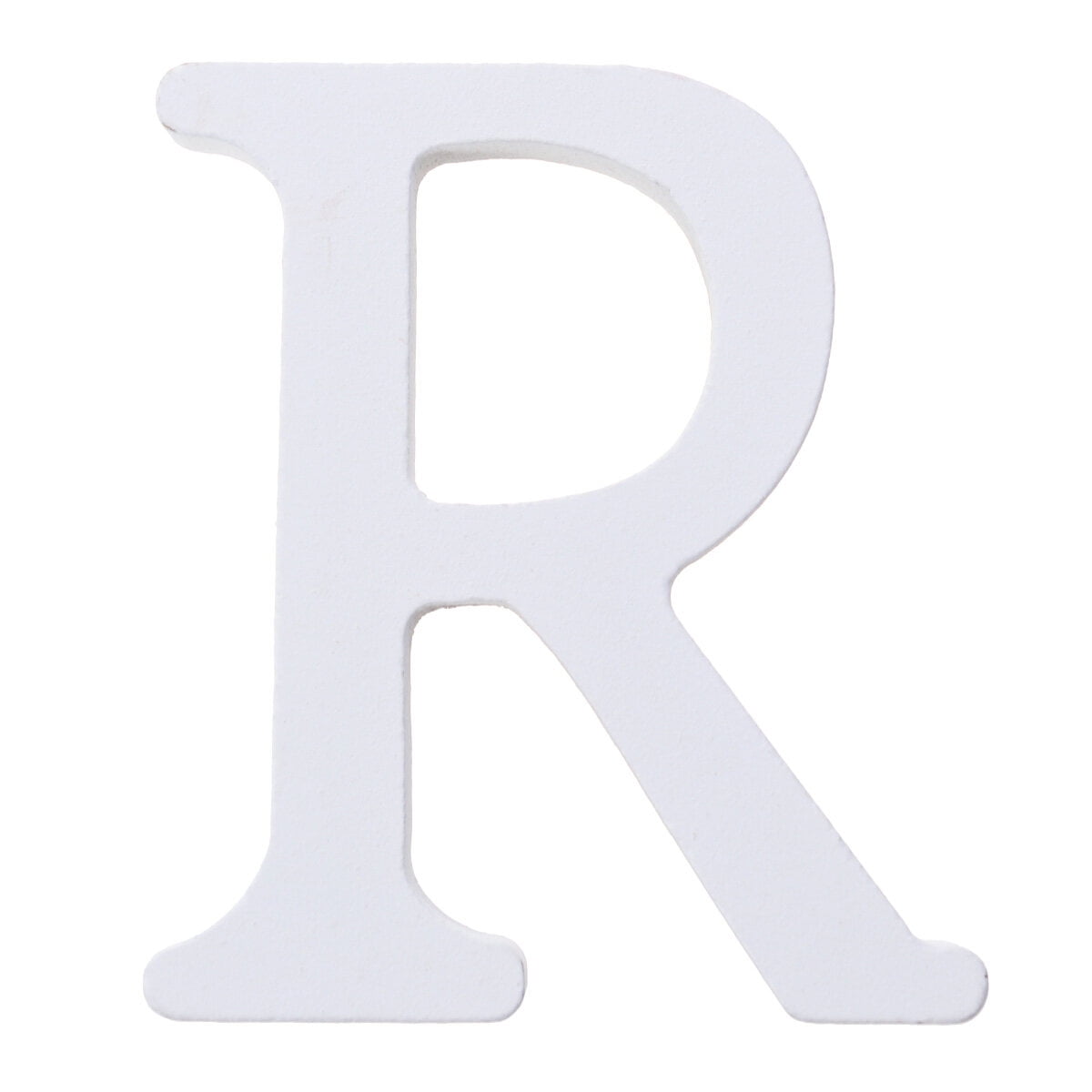 Wood Letter R for Crafts and Display White Standing DIY Decoration for ...