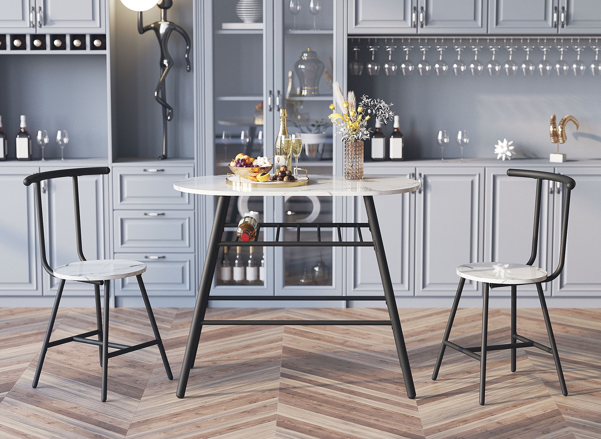 Dining Room Table Set for 2, Newest Bistro Table Sets for Kitchen, Bar ...