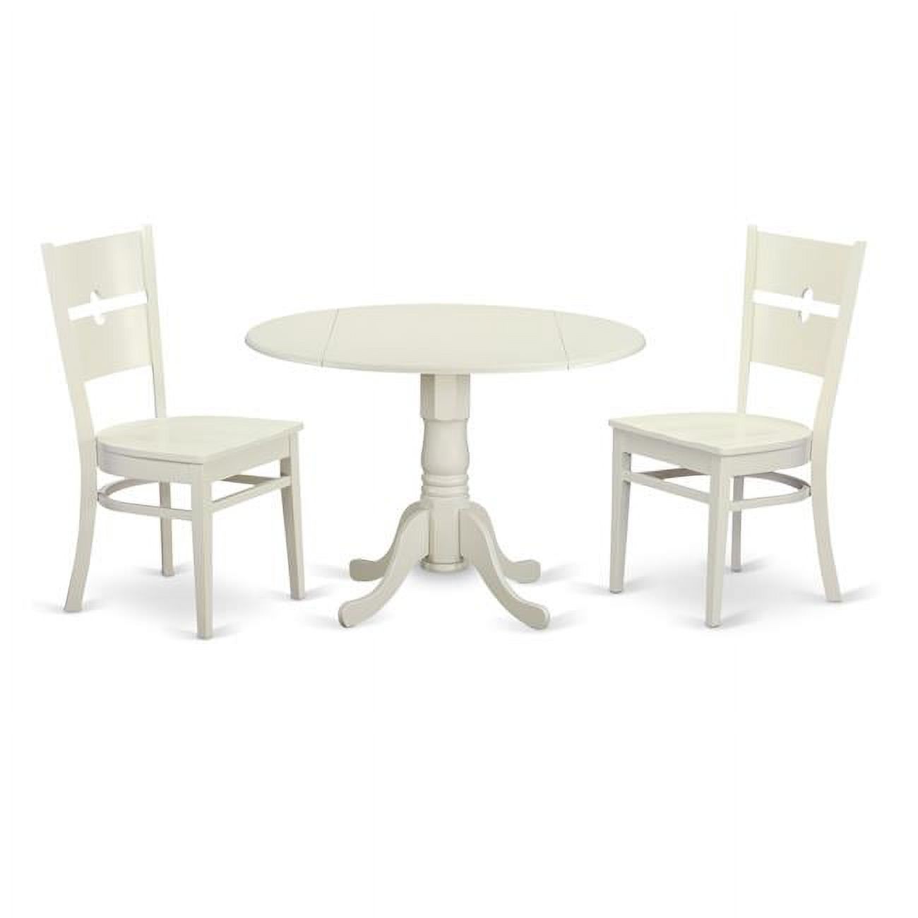 Dining Room Table Set with 2 Small Kitchen Table & 2 Chairs, Linen ...