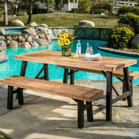 Dining Set for Any Home | Durable Acacia Frame | Multiple Finish ...