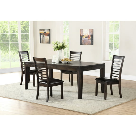Dining Set of 5 Pieces | Table Expandable for Group Meals | Hand ...