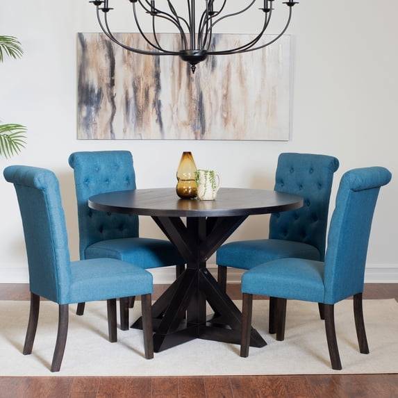 Dining Set with Round Table | Perfect for Casual Dining at Home | Oak ...
