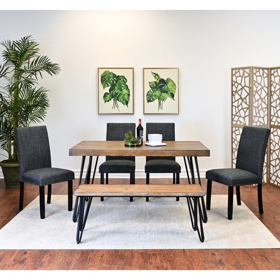 Dining Set with Table, Chairs and Bench | Used in Dining Room ...