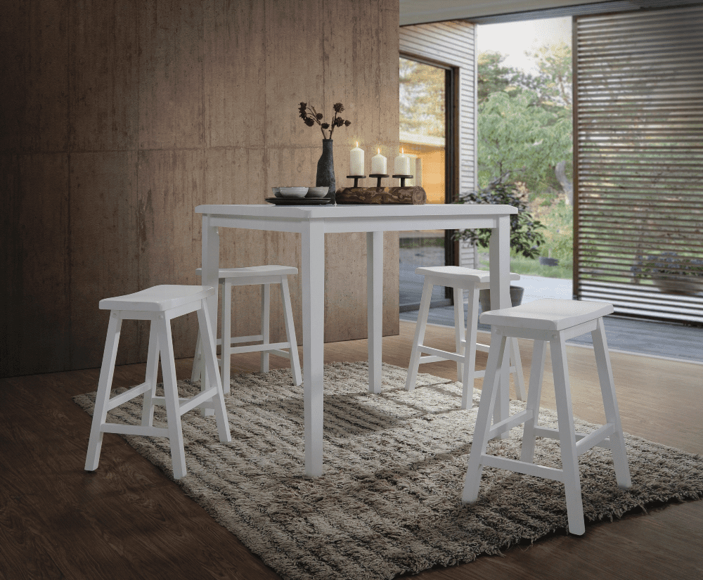 [Dining Sets - MDF Wood Small Space Dining Set with Easy Assembly ...