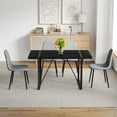 Dining Sets Table and Chair Set. A 55-Inch minimalist retro rectangular ...