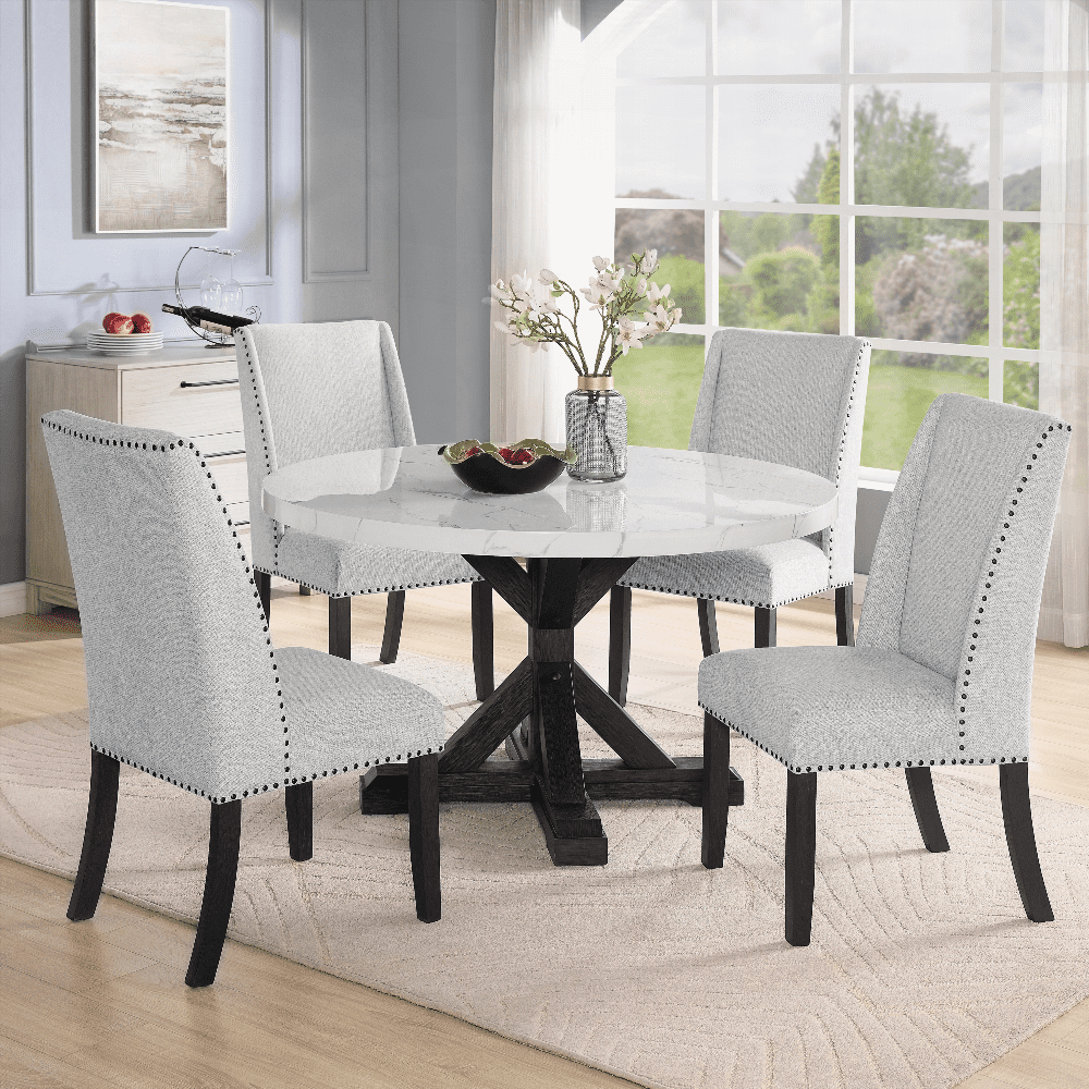 Dining Sets for Living Room - Hirima MDF & Acacia 5-Piece Set (Easy ...