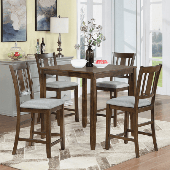 Dining Sets for Small Space, 4-Piece Linen Dining Set with Easy ...