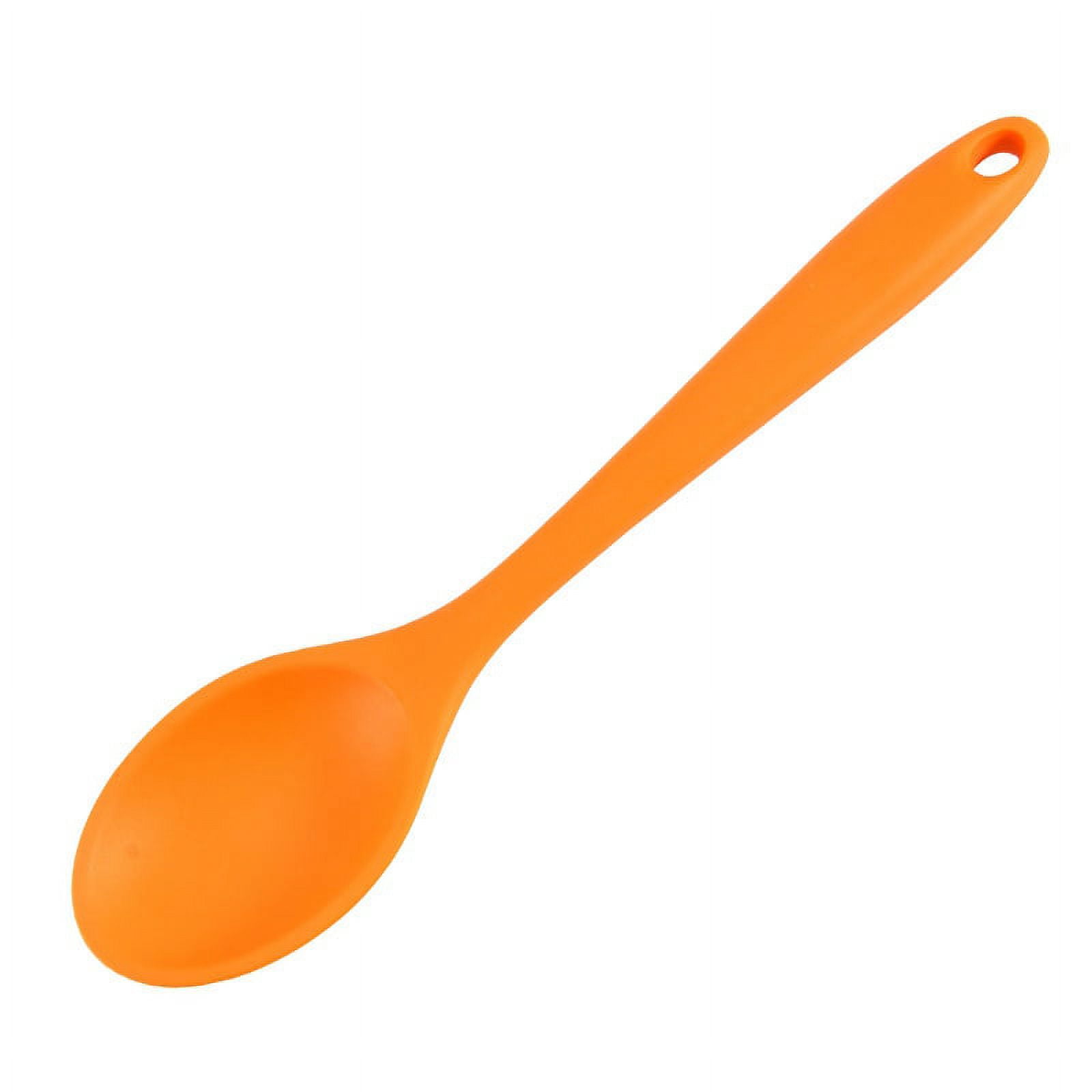 Dining Spoon Silicone Non-Stick Oval Stirring Spoon Dinner Spoon for ...