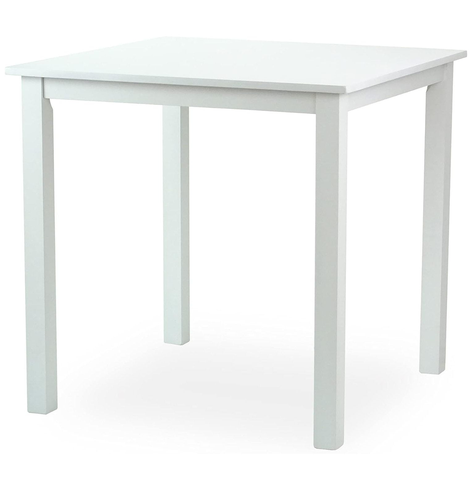 Dining Square Kitchen Table Contemporary Design Solid Wooden in White ...