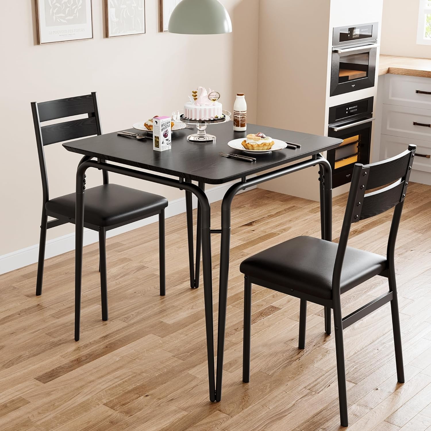 Dining Table for 2-Small Square Kitchen Dining Dinner Room Tables Set ...