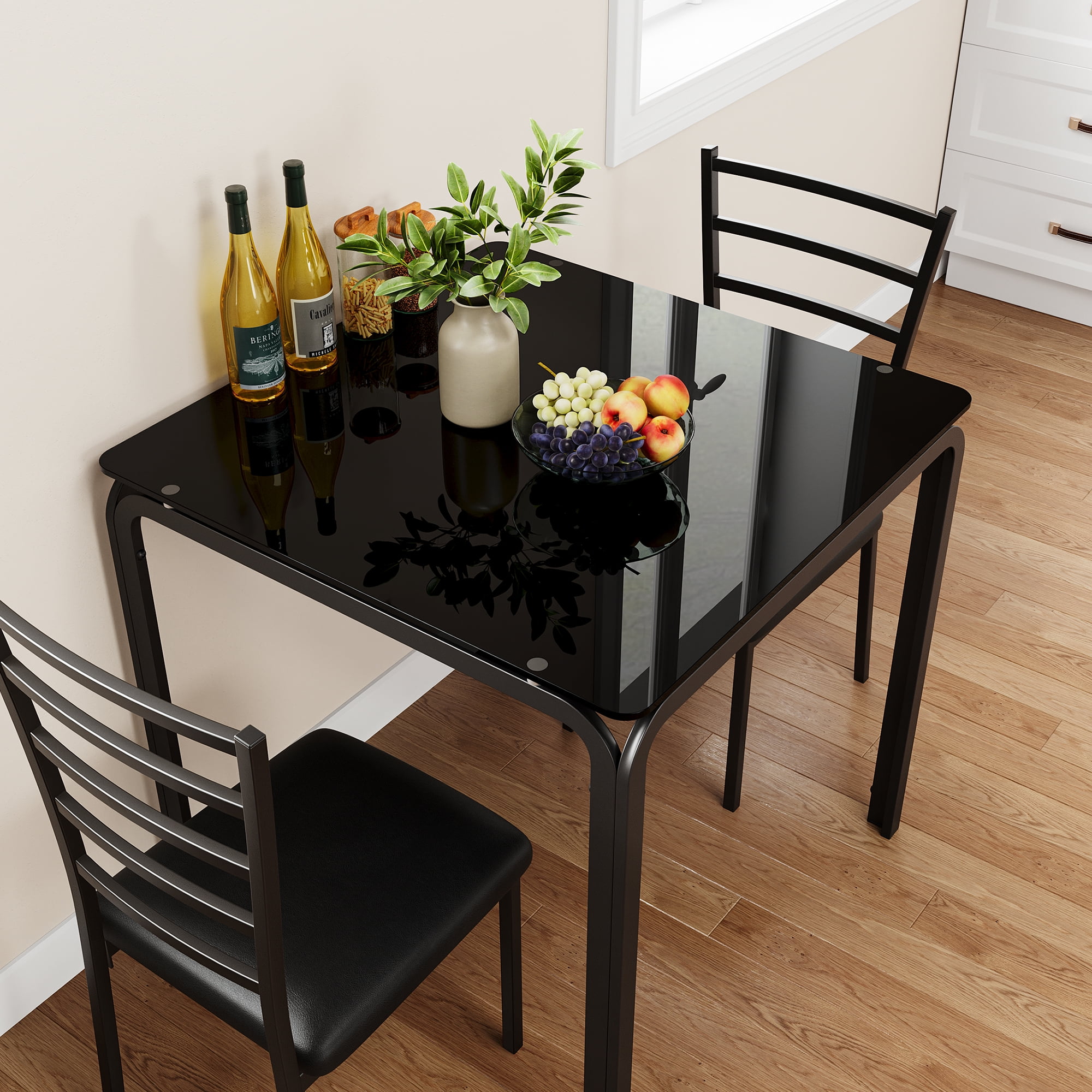 Dining Table for 2-Small Square Kitchen Dining Dinner Room Tables Set ...