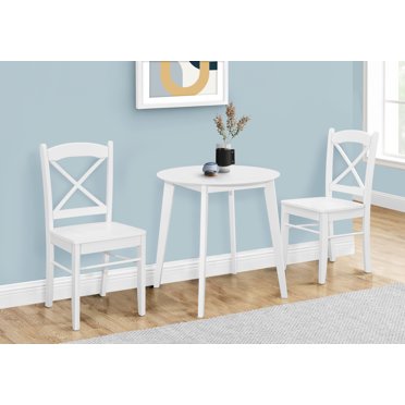 Lowry White Round Dining Table with Metal Base - Walmart.com