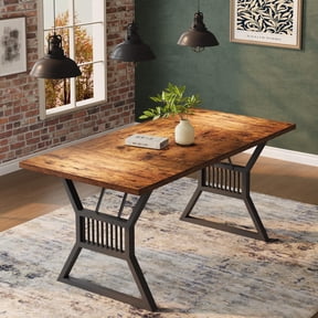Uforic Large Wood Dinner Table - 71 Rectangular Kitchen Table - Walmart.com