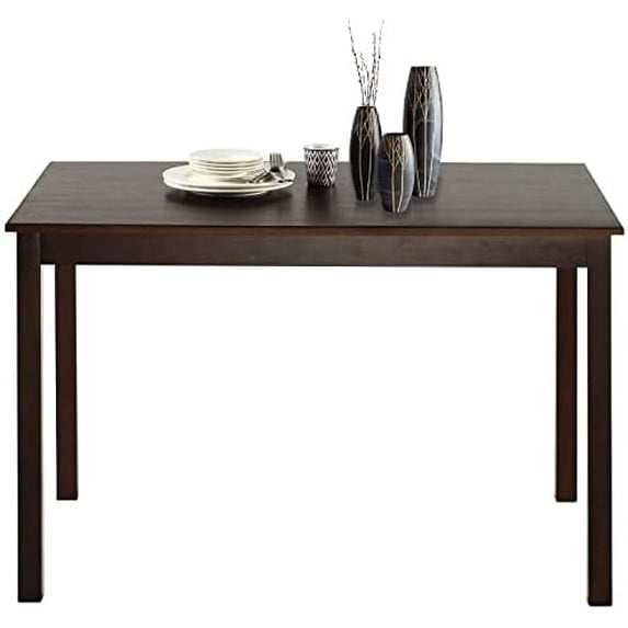 Dining Table for 4 People Kitchen Table with Wood Legs Dinner Table for ...