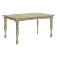 Dining Table - 60" Rectangular - Antique Gray -Veneer Top - Solid Wood ...