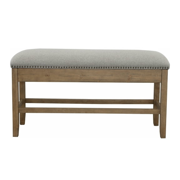 Modrest Jordan 18" Modern Indoor Seat Back, Rubber Wood & Fabric Dining ...