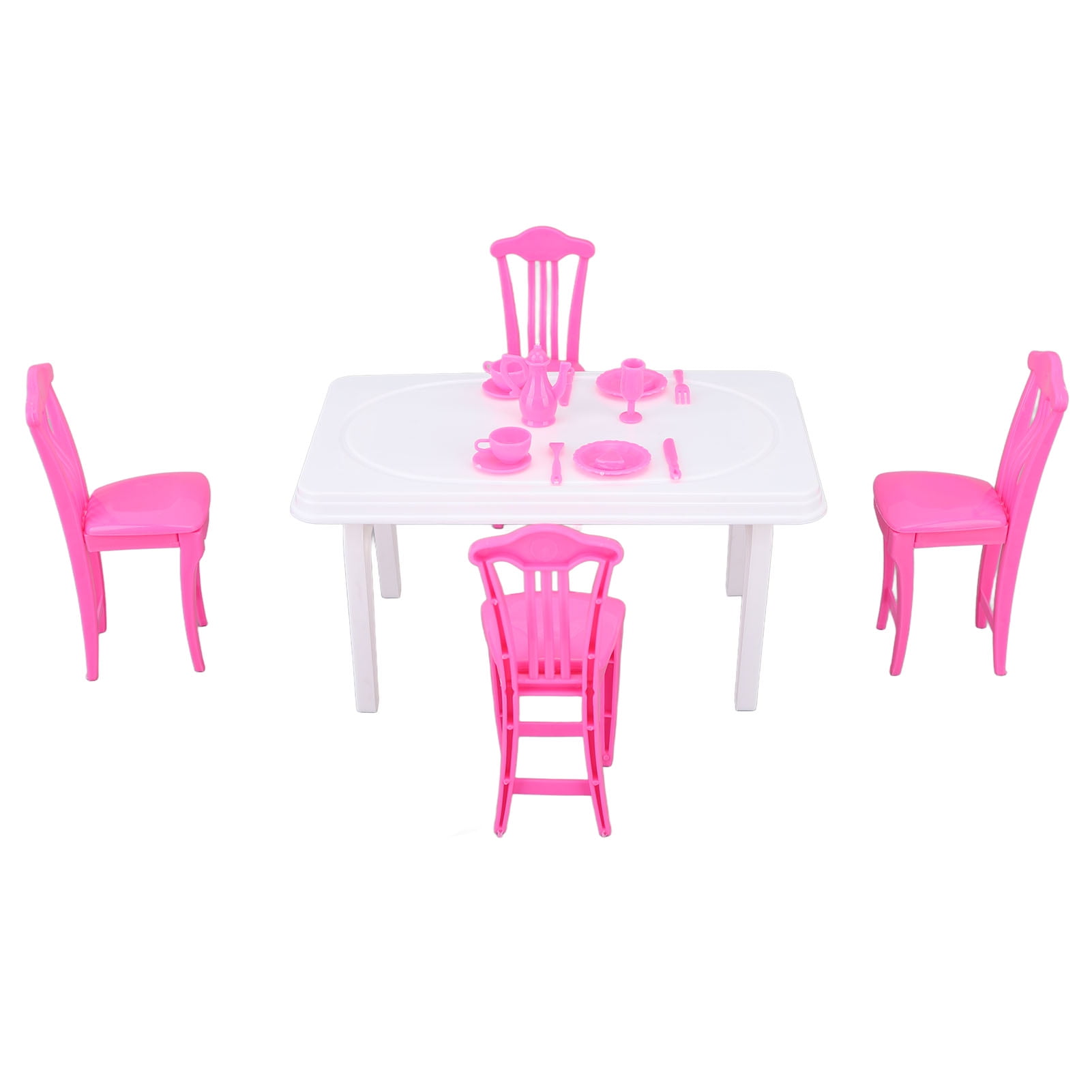 Dining Table Chair Set Simulation Innovative Decorative 1:16 Scale ...