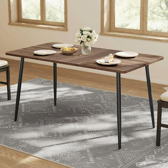 Dining Table, Dining Room Table , Modern Farmhouse, for Kitchen, Quick ...