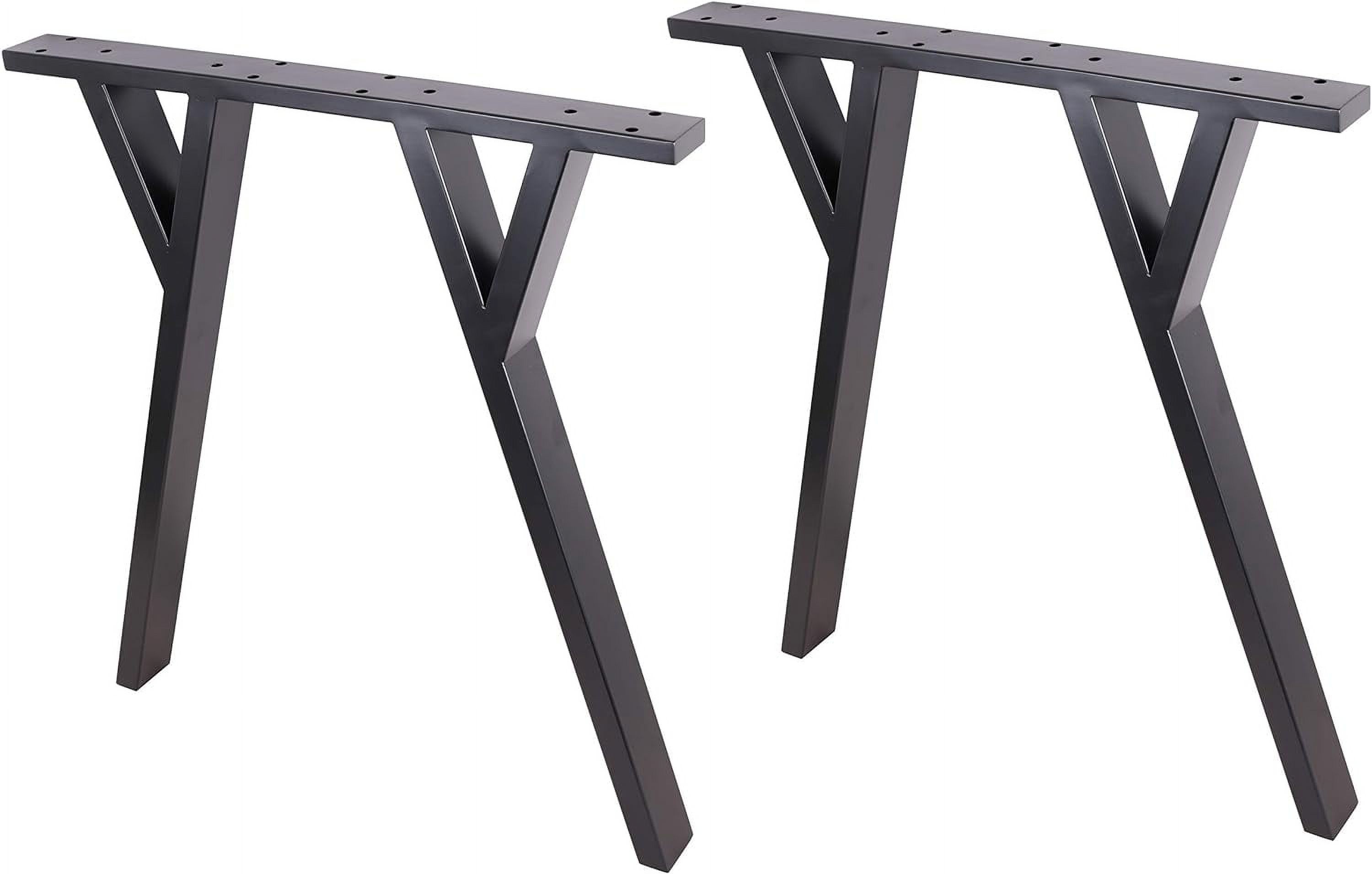 Dining Table Legs, Black Y Shaped Vintage Steel Table Legs, Office ...